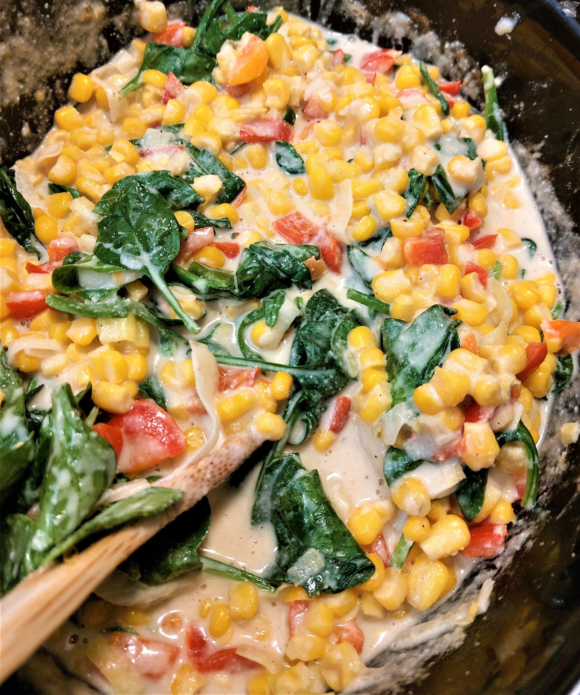 Vegan Creamed Corn with Vegetables - Find Your Zen Spot