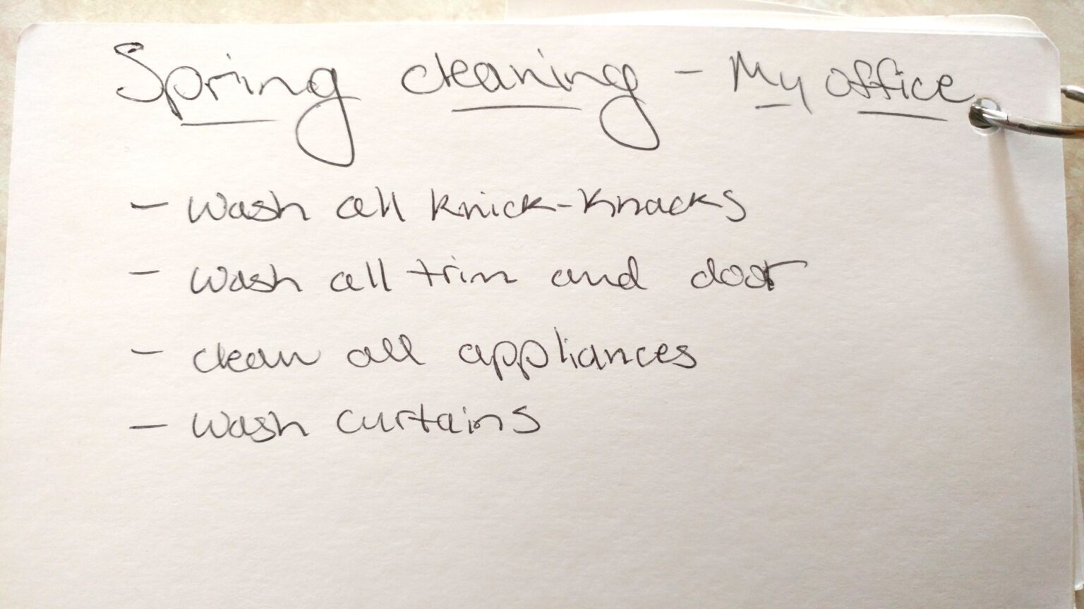 Time for that Seasonal Cleaning! - Find Your Zen Spot
